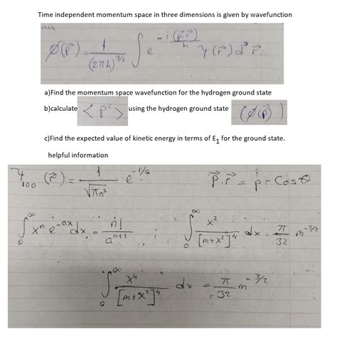 Solved Time Independent Momentum Space In Three Dimensions