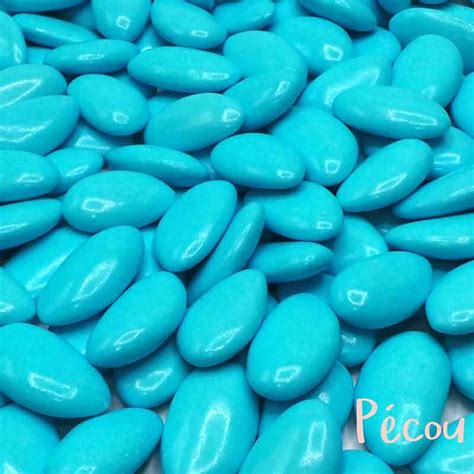 Dragées Chocolat Pécou Turquoise kg