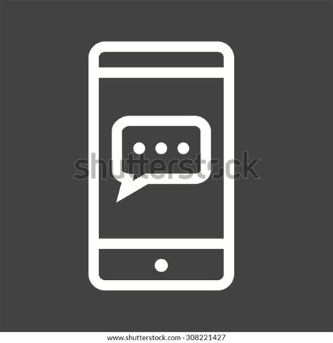 Phone Message Communication Icon Vector Image Stock Vector Royalty Free 308221427 Shutterstock