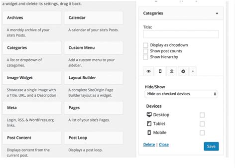 Hide Wordpress Widgets On Mobile Web Agency Omw
