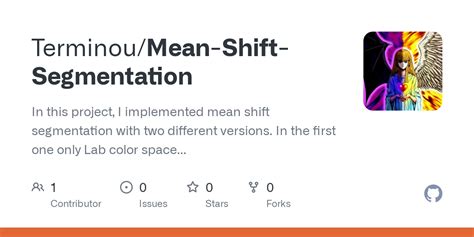 Github Terminou Mean Shift Segmentation In This Project I Implemented Mean Shift