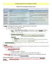 Understanding Physical Methods Of Microbial Control Course Hero