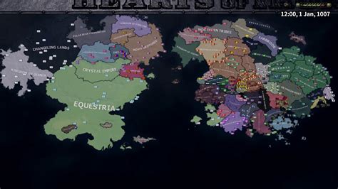 Hearts Of Iron IV Equestria At War Timelapse YouTube