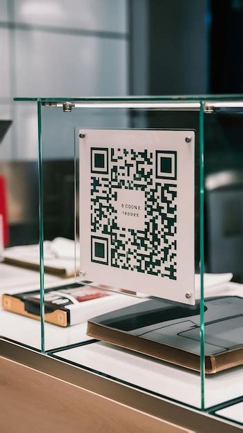 Qr Code On The Counter Premium Ai Generated Image