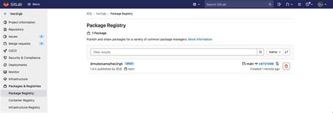 gitlab npm package 初体验 mubeisama s blog