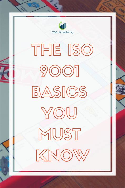 Iso 9001 Basics You Must Know Basic You Must Iso