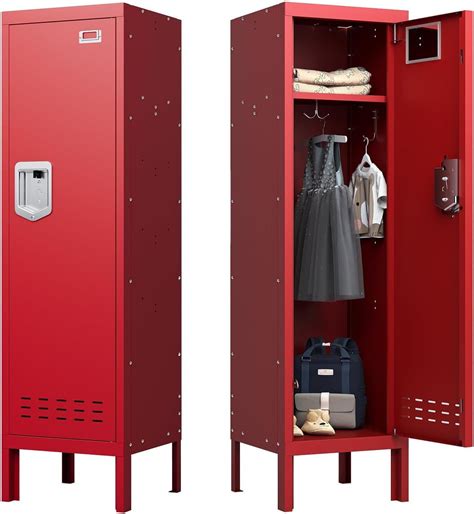 Red Locker Metal Lockers With 1 Door Lockers For Employees Steel