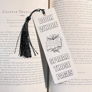 Book Whore Bookmark Spread Those Pages Bookmark Smut Lover Birthday Gift Handmade