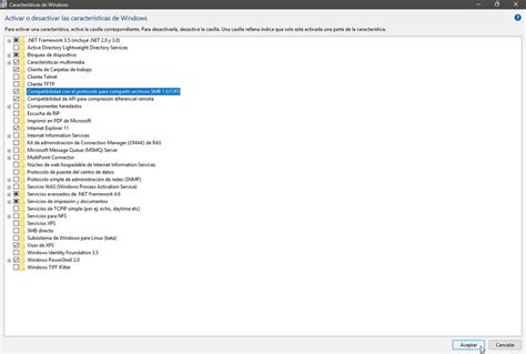 windows 10 abilita samba per connettere le risorse su gnu linux