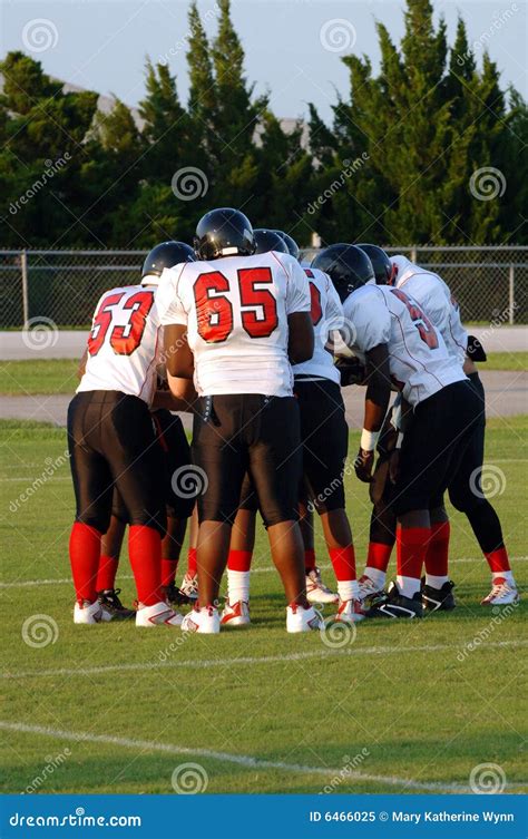 Football Huddle Stock Image Image Of Field Active Compete 6466025