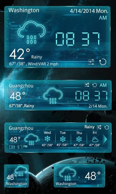 OUTERSPACE THEME GO WEATHER EX APK For Android Download