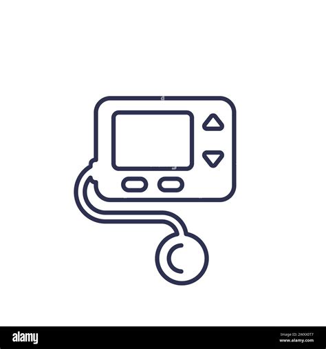 Insulin Pump Icon Line Vector Stock Vector Image And Art Alamy