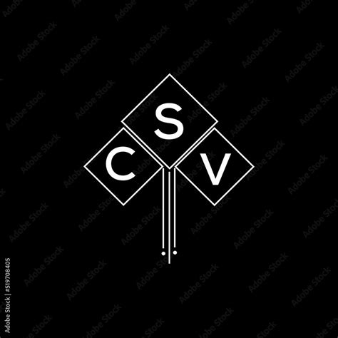 Csv Letter Logo Design With White Background In Illustrator Csv Vector Logo Modern Alphabet