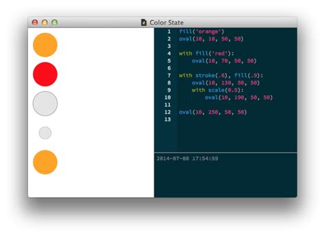 Plotdevice Tutorials Graphics State