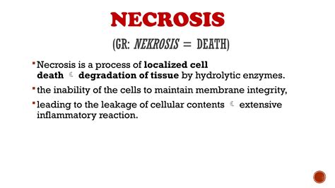 Cell Death And Necrosis Types S Pptx