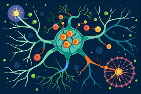 This Graphic Presents A Neuron With Highlighted Axon Dendrites And Soma