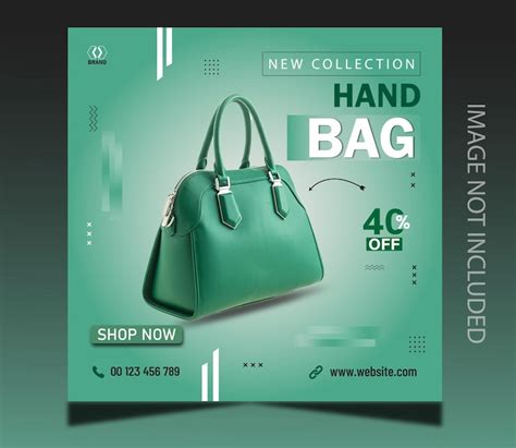 Premium Vector Ladies Fashion Bag Social Media Post Design Template