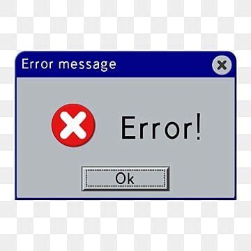 Pop Up Shop Clipart Vector Web Page Error Pop Up Window Warning Text Message Retro Web Page