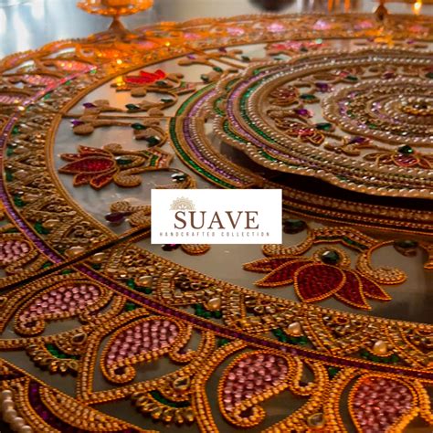 Big Circle Rangoli Theme Wedding Suave Rangoli