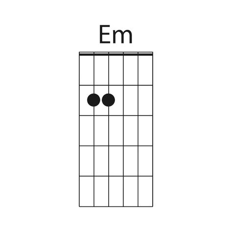 Premium Vector Em Guitar Chord Icon Vector
