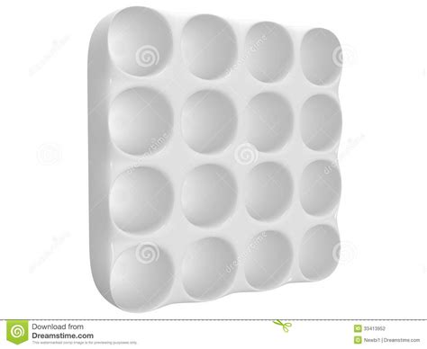 Cassette With Empty Round Cells Stock Illustration Illustration Of