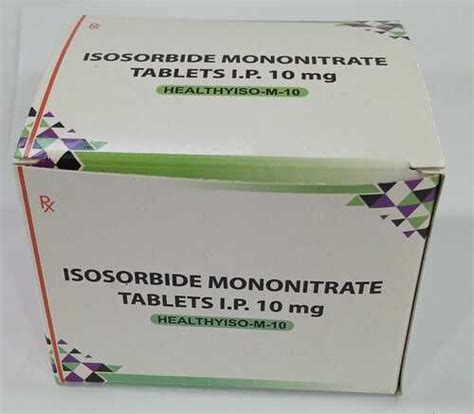 Isosorbide Mononitrate Tablet 10mg At Best Price In Mumbai Healthy Inc