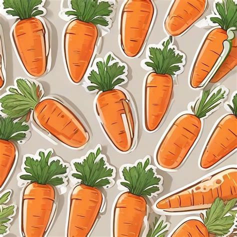 Premium Photo Carrot Juice Sticker With Ai