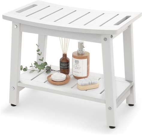 Bekvem Shower Bench For Inside Shower White Hdpe Shower