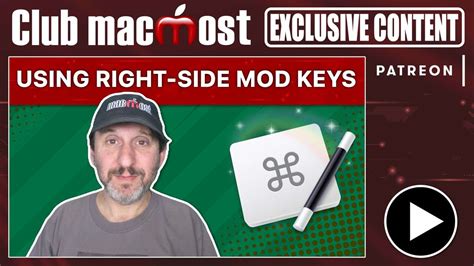 Club MacMost Exclusive Using Right Side Modifier Keys As Shortcuts