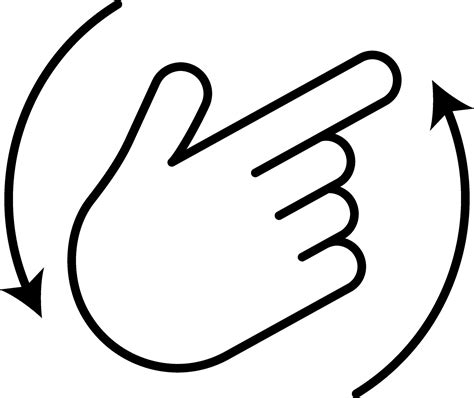 Hand Move Left Or Right Icon In Line Art 25056228 Vector Art At Vecteezy
