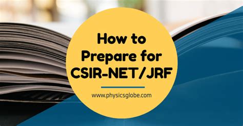 HOW TO PREPARE FOR CSIR NET JRF EXAM