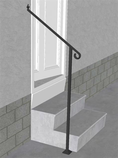 Best 1 Step Handrail Image 740 Stair Designs