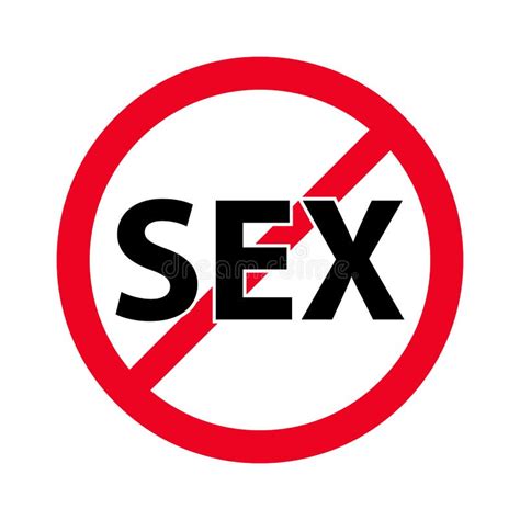 Signe Interdit Aucune Icône Plate De Vecteur De Sexe Il Le S Les