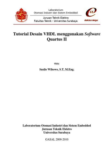 Tutorial Desain Vhdl Menggunakan Softwar Pdf