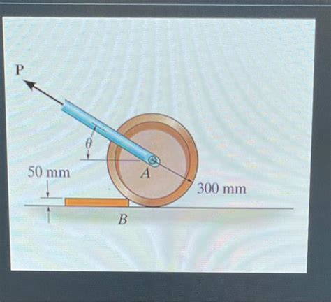 Solved Determine The Force P Needed To Pull The 70kg Roller Chegg