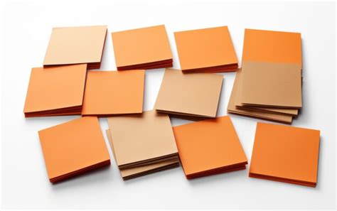 Premium Photo Organized Index Card Set On White Background