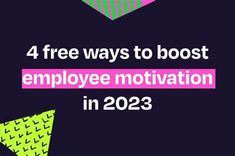 4 Free Ways To Boost Employee Motivation