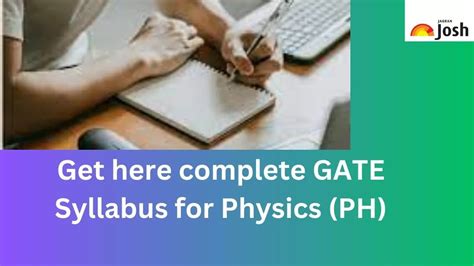 Gate Physics Syllabus 2025 Out Check Marks Weightage Important Topics