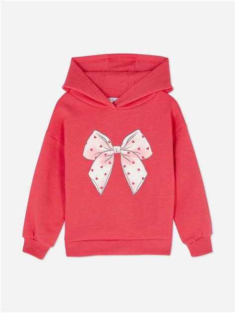 Sweat à Capuche Et Motif Rouge Filles Primark