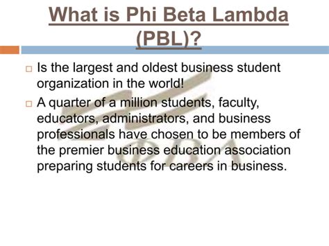 Phi Beta Lambda Presentation Ppt