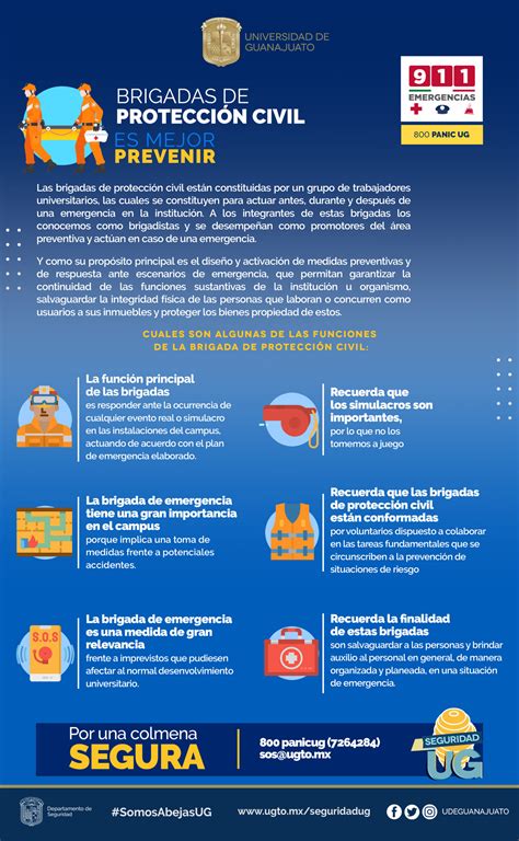 Infografía Brigadas De Protección Civil Repositorio De Objetos De