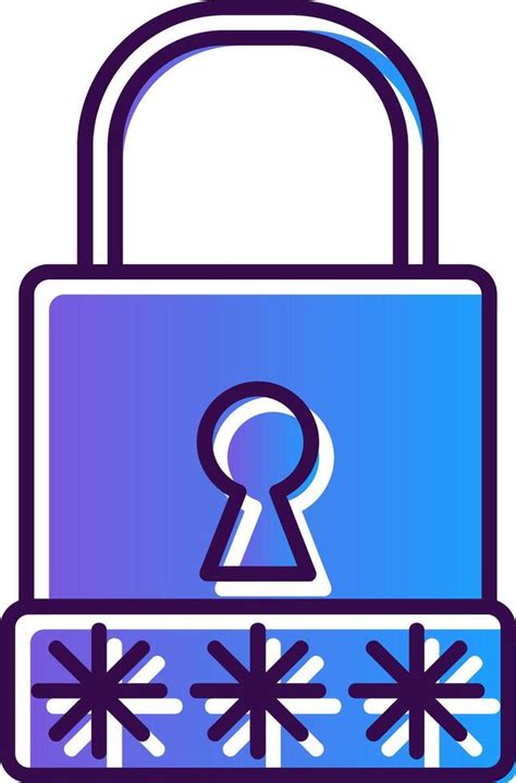Passcode Gradient Filled Icon 42758361 Vector Art At Vecteezy