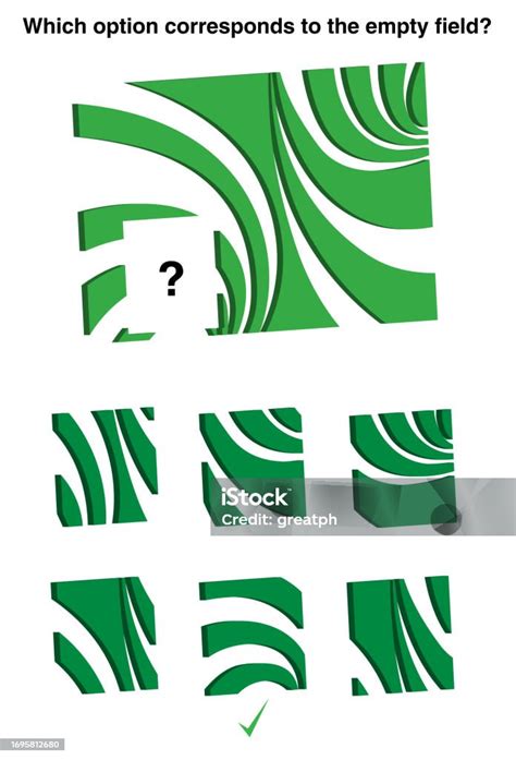 Iq Abstract Logical Reasoning Question Which Figure Will Come In The Blank Space Stock