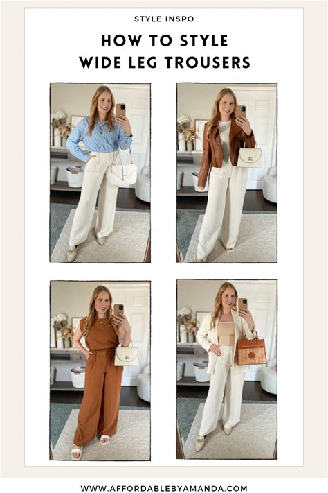 How To Style Wide Leg Trousers Affordable By Amanda Wide Leg