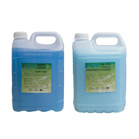 5 litros sabão liquido momo uni 5 litros amaciante conforto classico