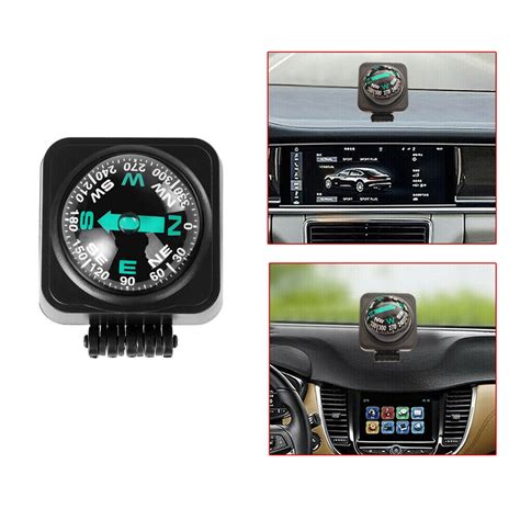 Car Dashboard Compass Mini Balls Dash Mounts Navigation Outdoor Hiking