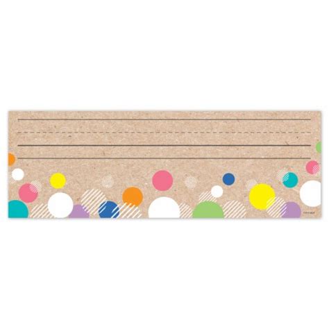 Creative Teaching Press Krafty Pop Colorful Kraft Bubbles Name Plates