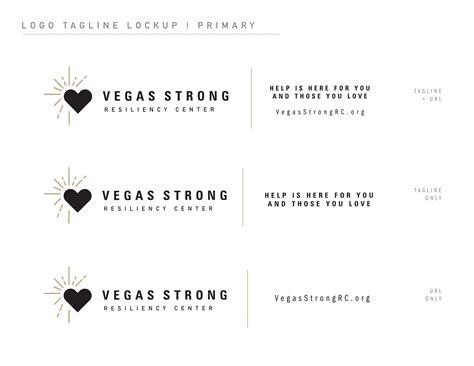 Vegas Strong Resiliency Center Logo Style Guide On Behance