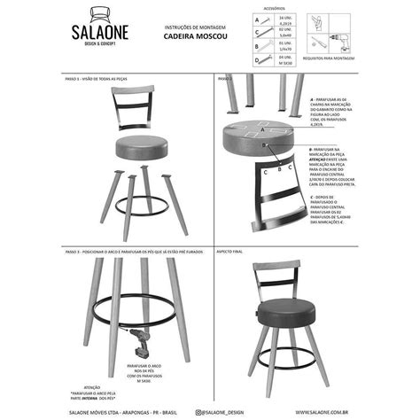 Kit 4 Cadeiras Moscou 79cm Couríssimo Amarula Salaone Amarula