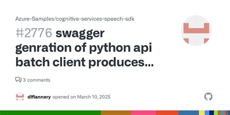 Swagger Genration Of Python Api Batch Client Produces Invalid Zip